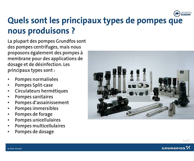 Types de pompes Grundfos | Grundfos