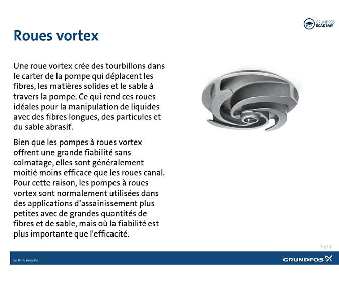 Principaux types de roues | Grundfos