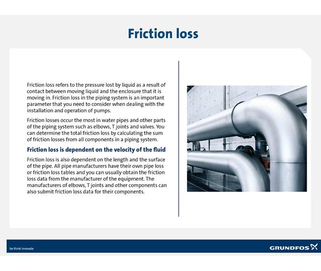 Understanding Friction Loss | Grundfos