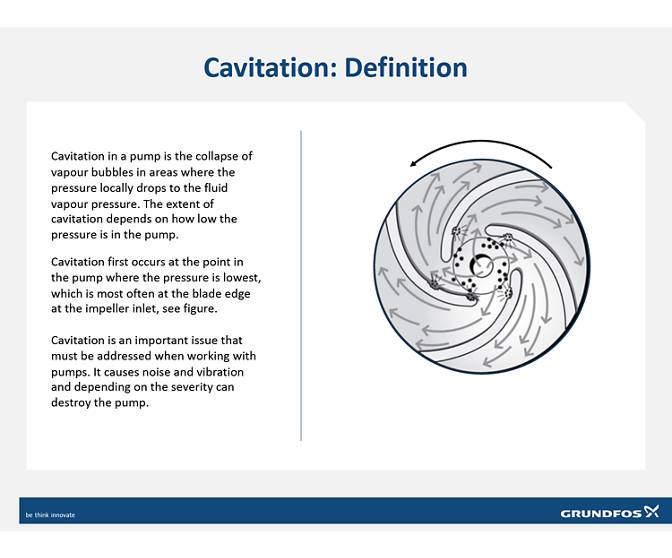 Cavitation and its effects on pumps | Grundfos