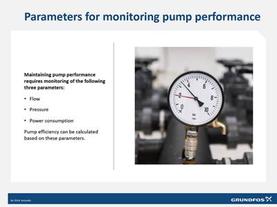 Calculating pump efficiency | Grundfos