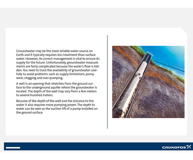 Understanding a groundwater well | Grundfos