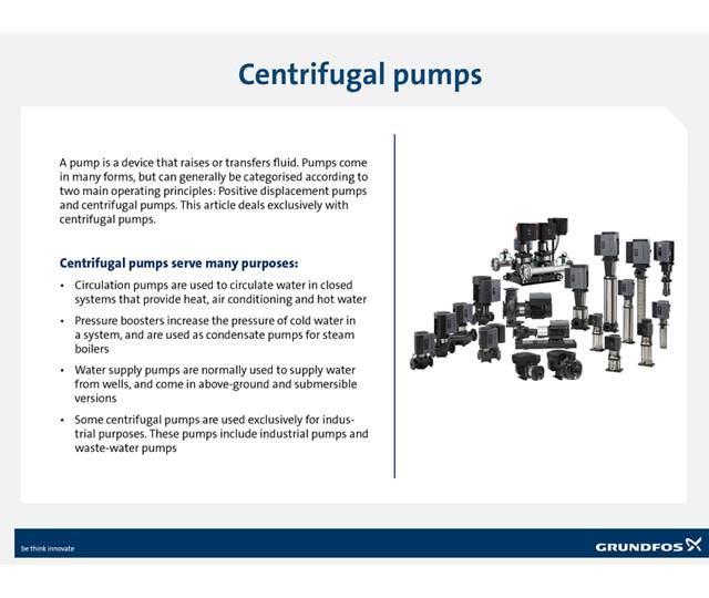 Centrifugal pump types | Grundfos