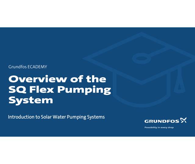 Overview of the SQ Flex Pumping System | Grundfos