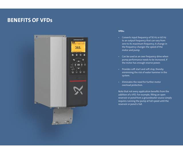 Using controls and monitoring to optimise the pump operation | Grundfos