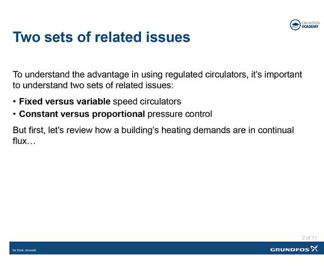 Why regulated circulators? | Grundfos