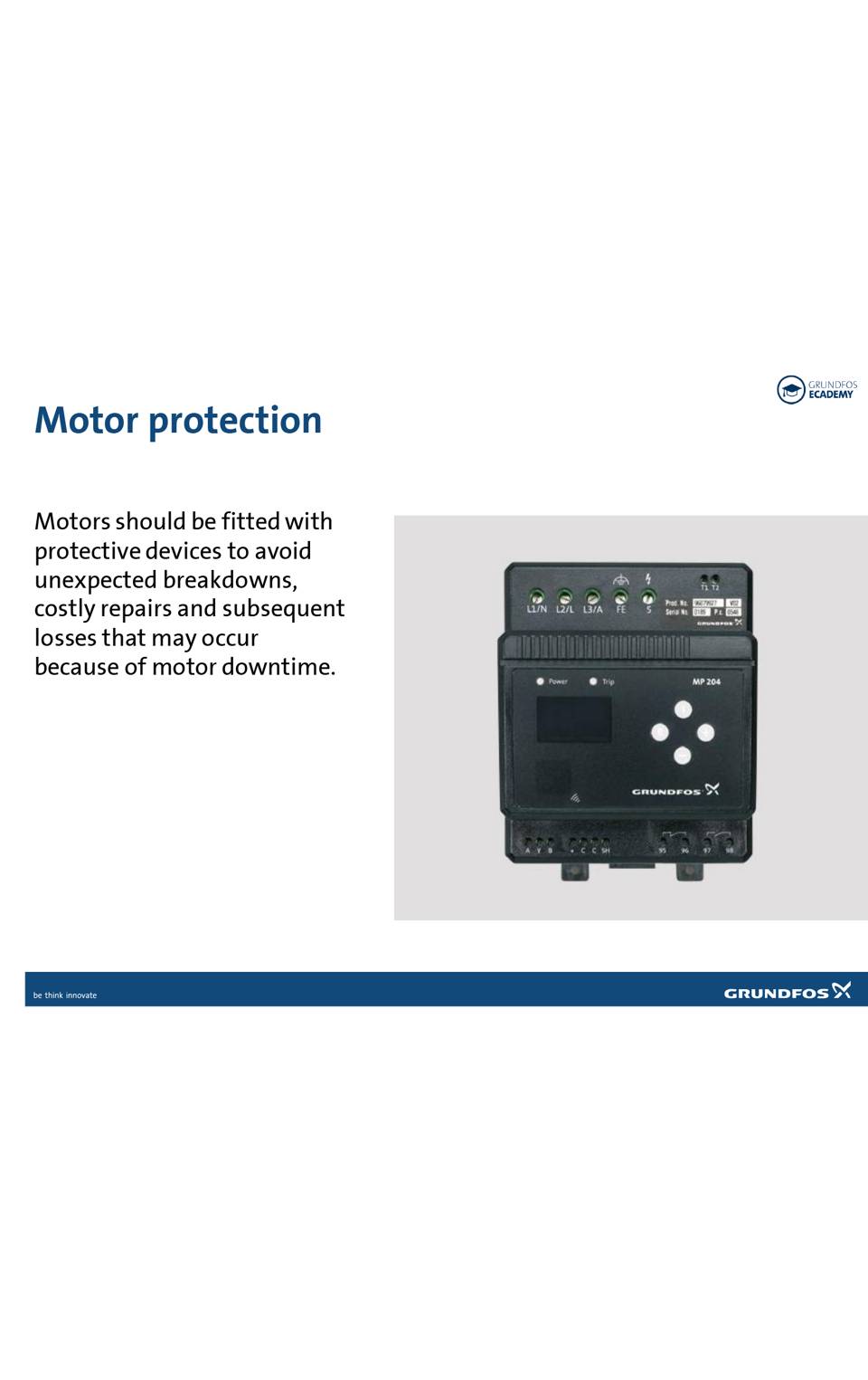 Motor protection and the common causes of faults in motors | Grundfos