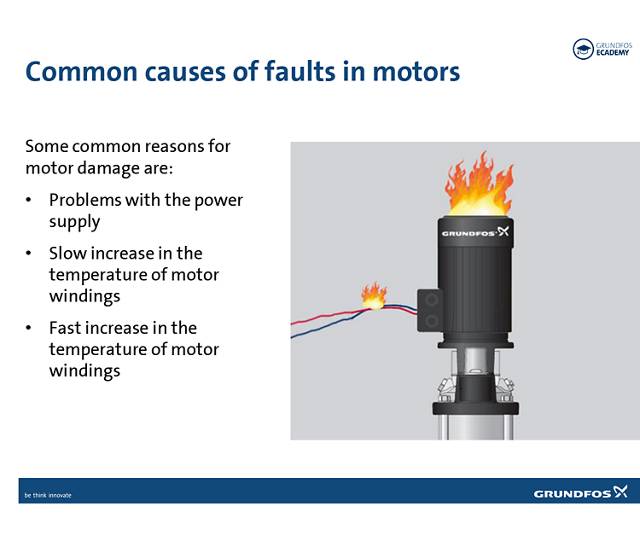 Motor protection and the common causes of faults in motors | Grundfos