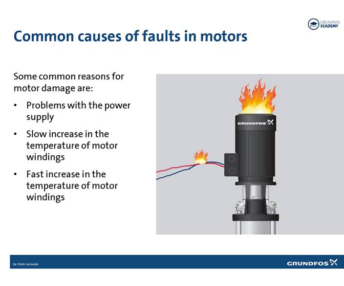 Motor protection and the common causes of faults in motors | Grundfos