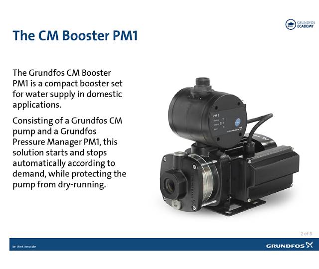 The CM Booster with PM1 | Grundfos