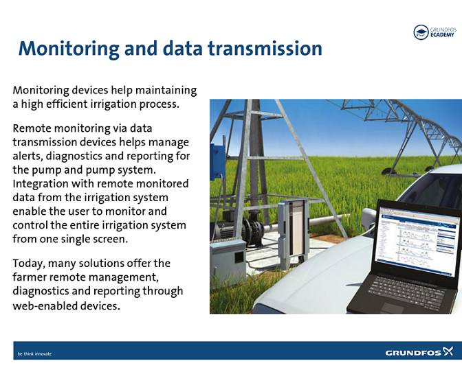 Using controls and monitoring to optimise the pump operation | Grundfos