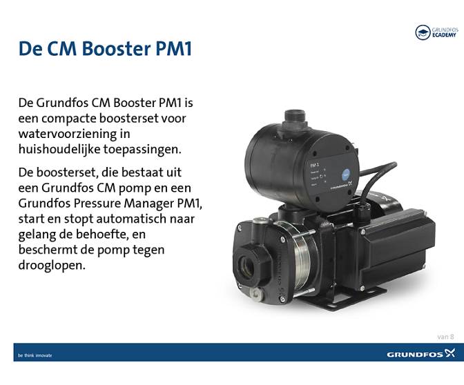 De Grundfos CM Booster met PM1 | Grundfos
