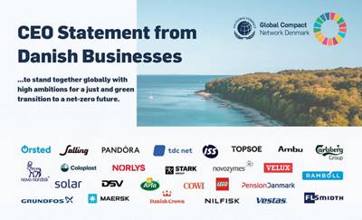 Grundfos with 26 other Danish businesses stand for a global just and ...