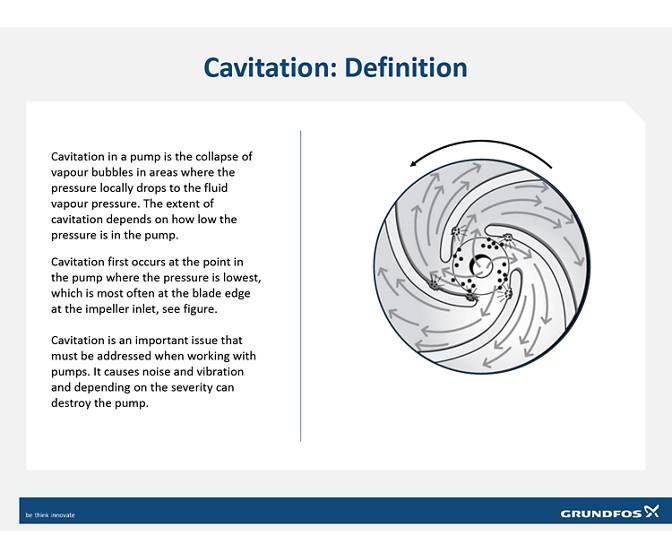 Cavitation and its effects on pumps | Grundfos