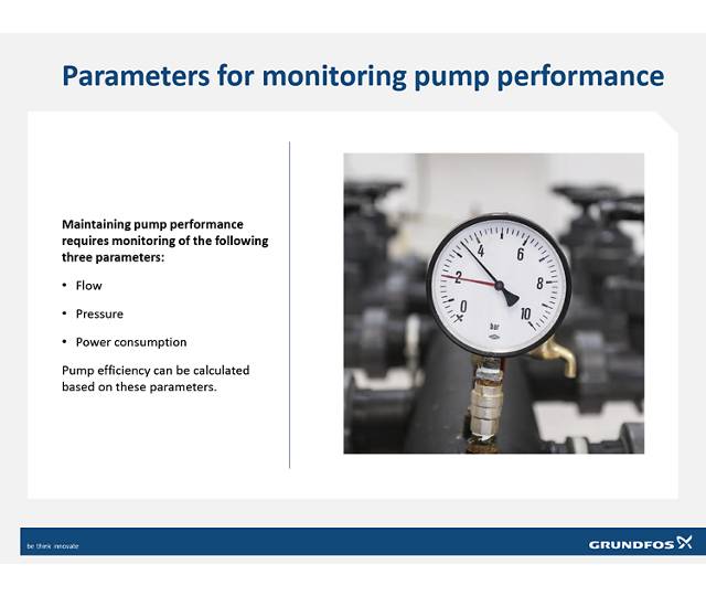 Calculating pump efficiency | Grundfos