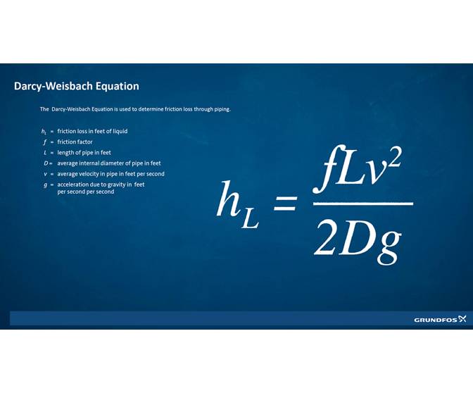 Darcy-Weisbach Equation | Grundfos